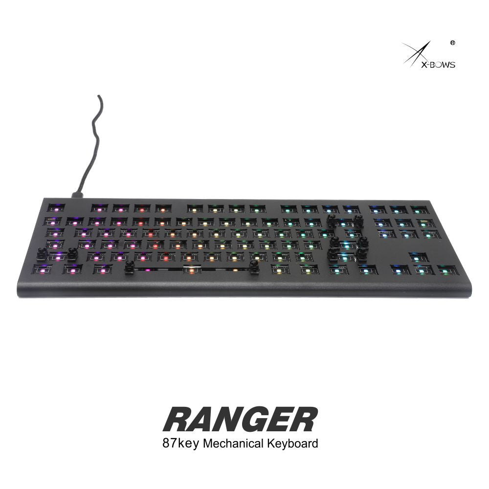 xbows Ranger Mechanical keyboard 87 key 80% rgb type c hot swappable ...
