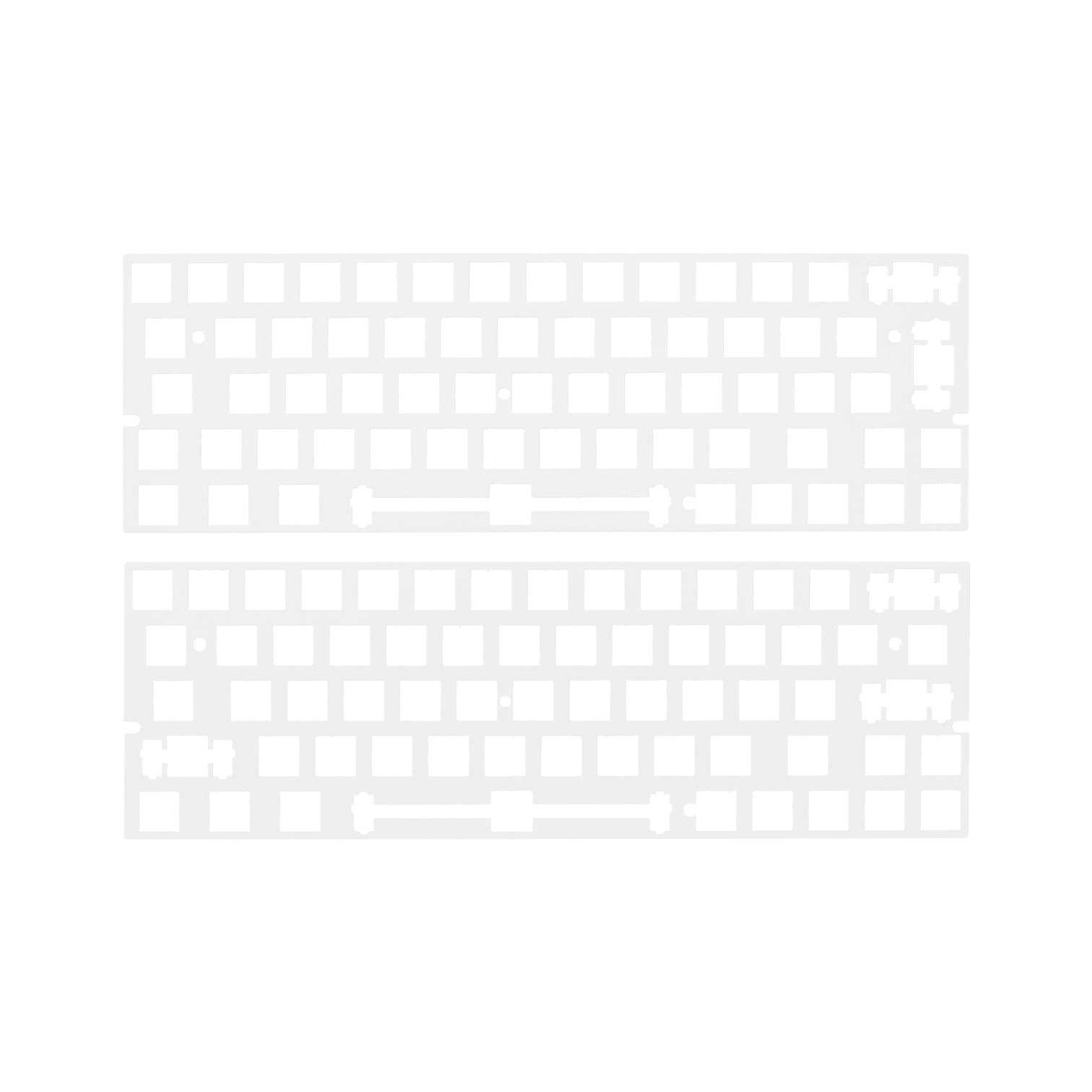 60% PC Plastic Mechanical Keyboard Plate 1,5mm thickness support xd60 ...