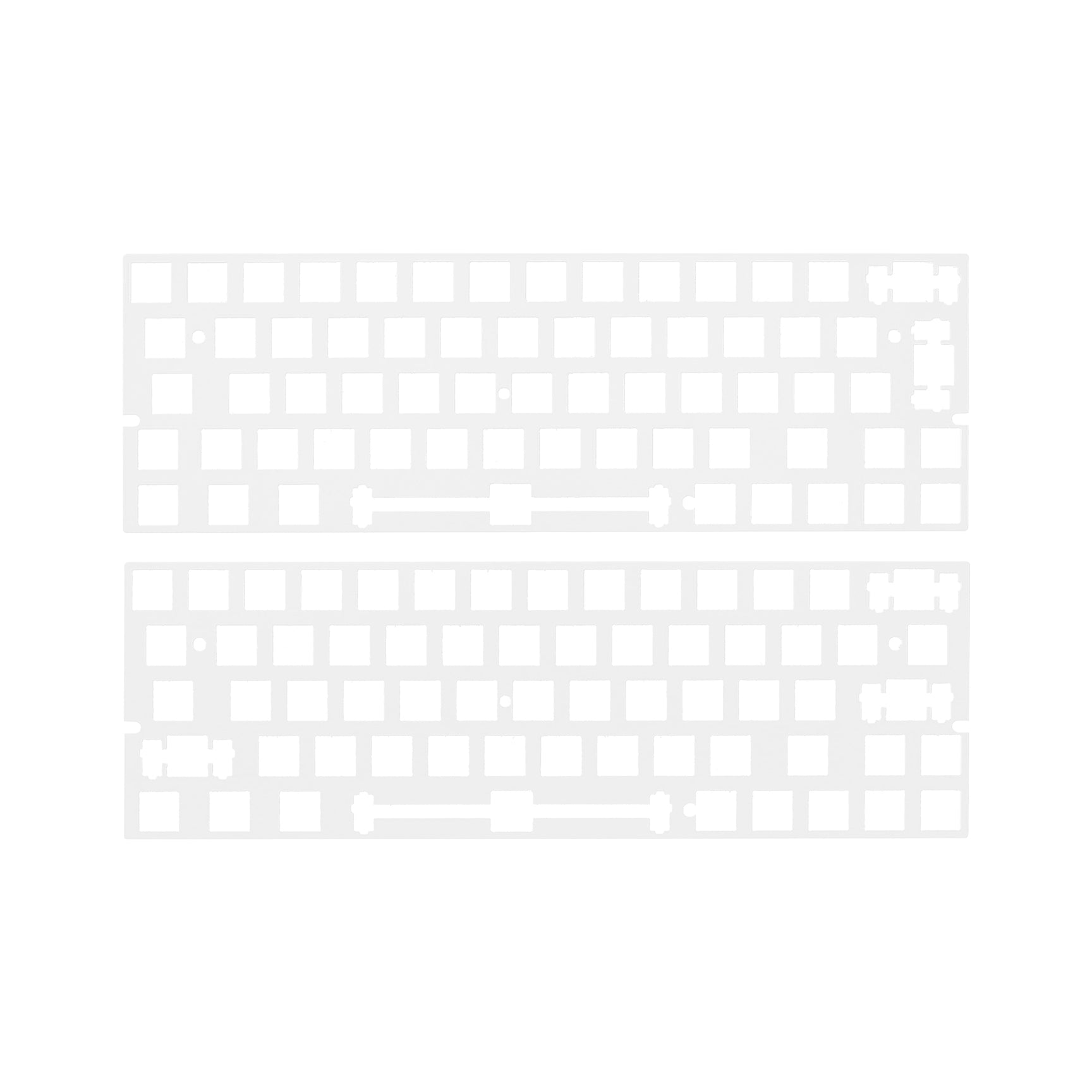 60% PC Plastic Mechanical Keyboard Plate 1,5mm thickness support xd60 ...