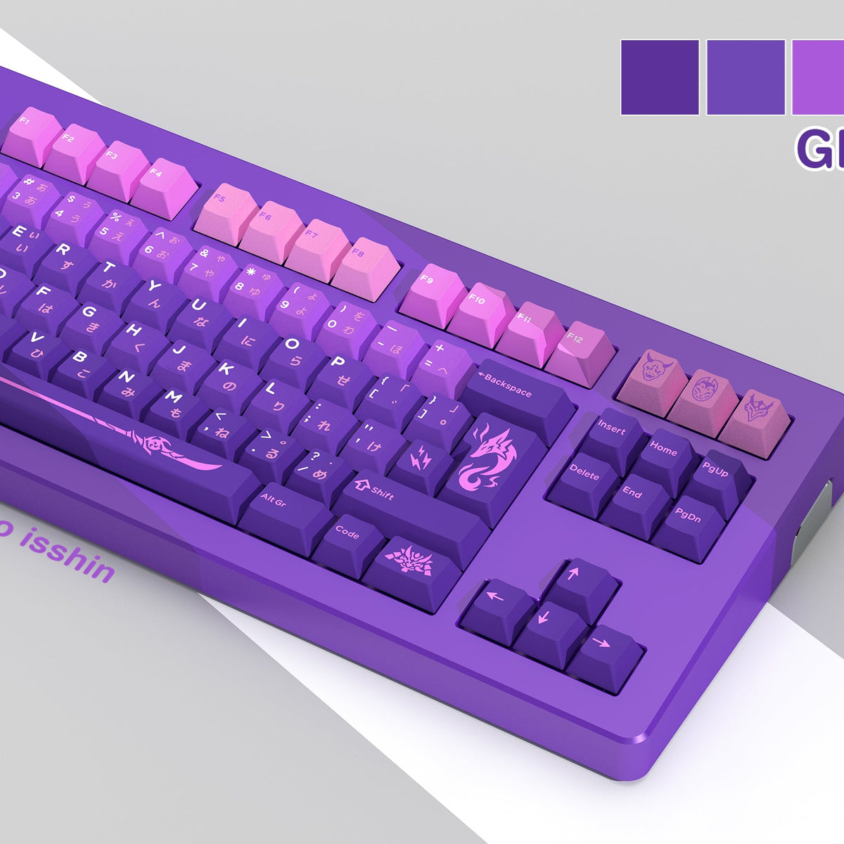 [GBEXTTRA] INKY STUDIO x Domikey INAZUMA THEME CHERRY PROFILE KEYCAPS ...