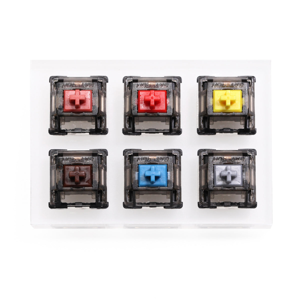 Acrylic Switch Tester 3X2 Gateron Black Crystal SWITCH for Mechanical ...