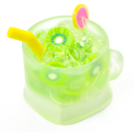 Cool Kit handcraft Summer Drink resin artisan keycap mx stem Dragonfru ...
