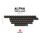 Domikey Obsidian WOB Cherry Profile abs doubleshot backlit keycap for ...