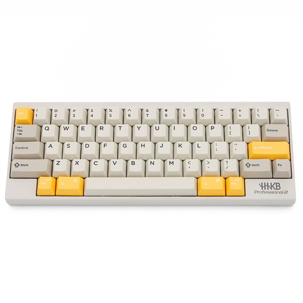 Domikey hhkb abs doubleshot keycap set 1980s 80s for topre stem yellow ...