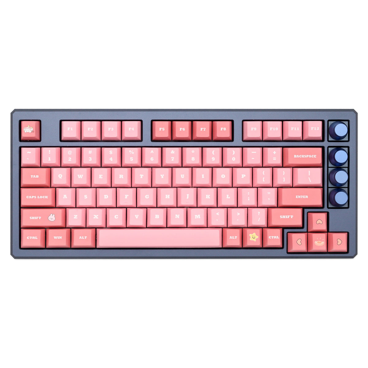 GKs Cherry Profile Cute Rabbit Dye Sub Keycap Set thick PBT for keyboa ...