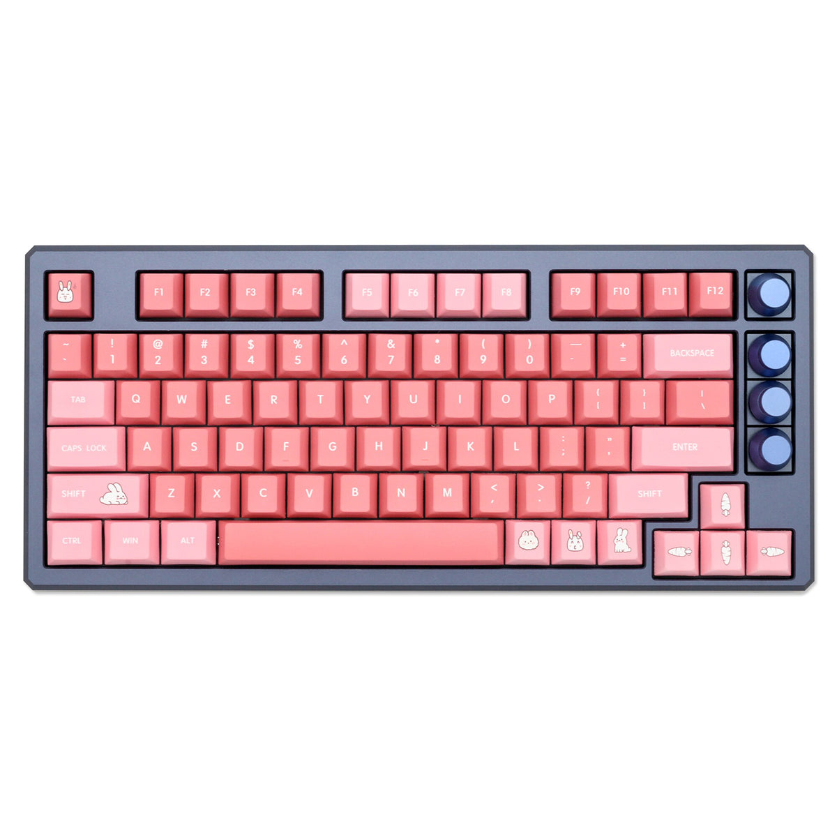 GKs Cherry Profile Simple Rabbit Dye Sub Keycap Set thick PBT for keyb ...