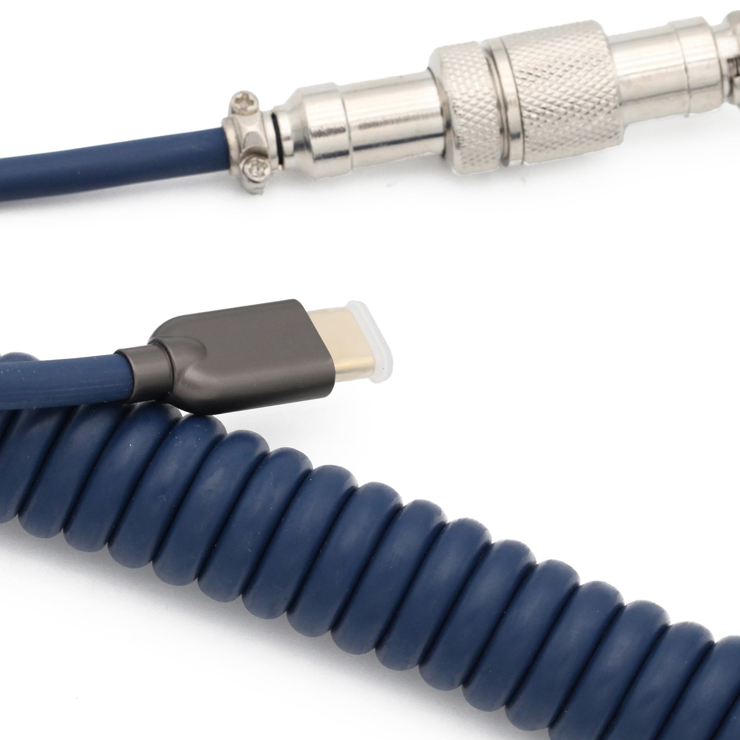 GKs Space Cable Aviator Dark Blue Custom usb c port coiled Cable wire ...
