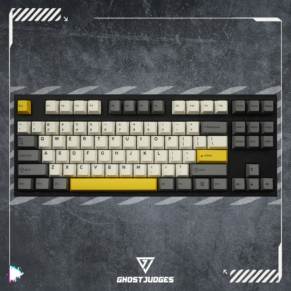 Ghost Judges Industrial Style Cherry PBT Doubleshot keycap for mx keyb ...