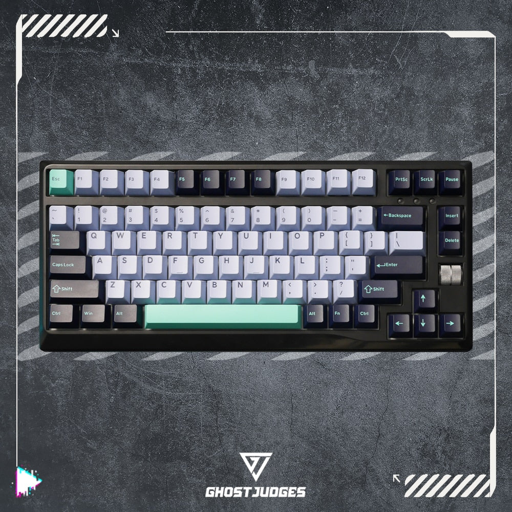 Ghost Judges Ocean Current Cherry PBT Doubleshot keycap for mx keyboar ...