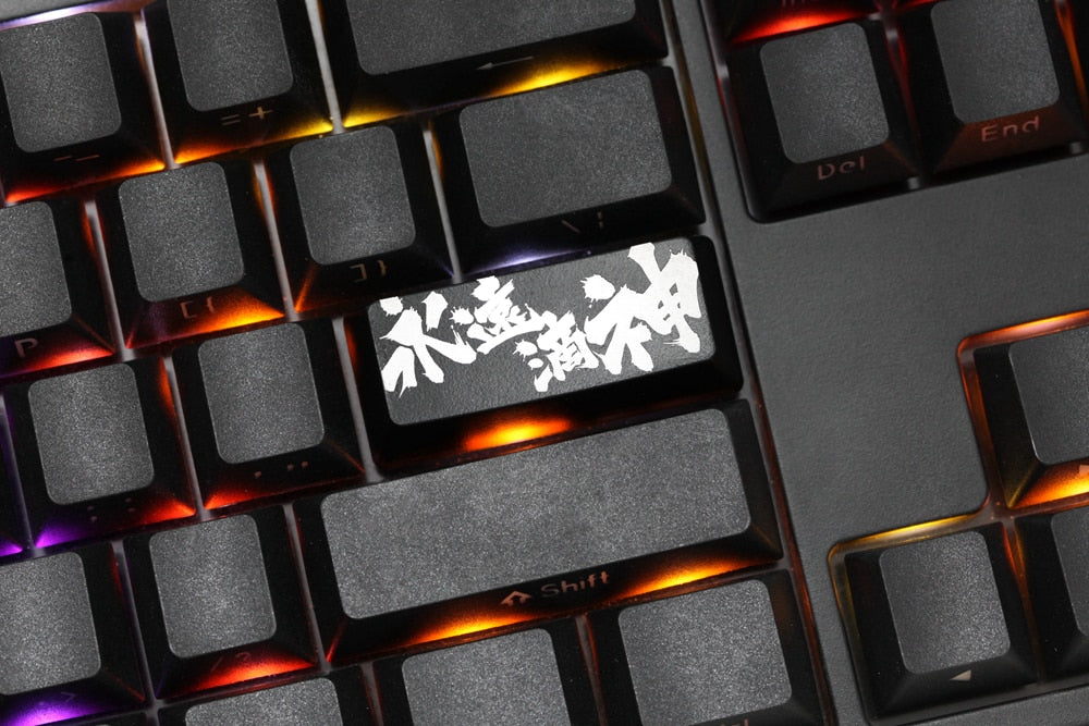 Novelty Shine Through Keycaps ABS Etched Shine-Through Godlike Forever ...