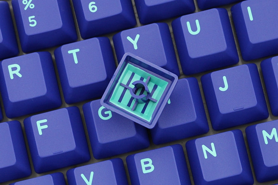 Domikey hhkb abs doubleshot keycap set cyberpunk topre stem mechanical ...