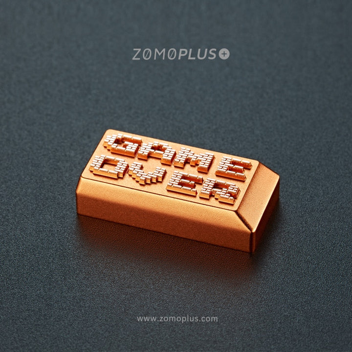zomo game over Artisan Keycap CNC anodized aluminum backspace gold col ...
