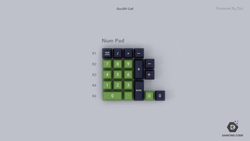 Domikey SA abs doubleshot keycap set Cell SA for mx stem keyboard poke ...