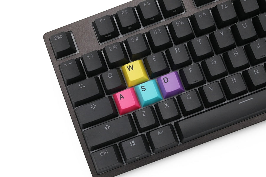 cmyk rgby colorful cherry profile pbt keycap Dye Sub wasd arrow key ma ...