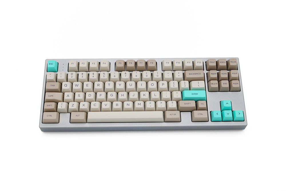 SA profile Dye Sub Keycap Set PBT retro beige for gh60 xd64 xd84 xd96 ...