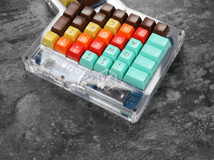ergodone Layered Acrylic Case custom keyboard ergo case Ergonomic Keyb ...
