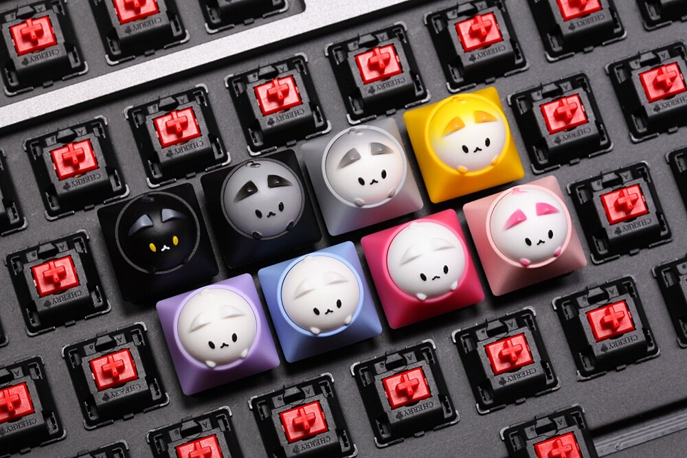 HAMMER BUBBLE CAT ARTISAN KEYCAP for Cherry MX Topre HHKB switches and ...