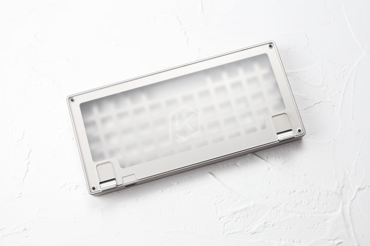 Anodized Aluminium Case For JJ50 50% Custom Keyboard the tempered glas ...