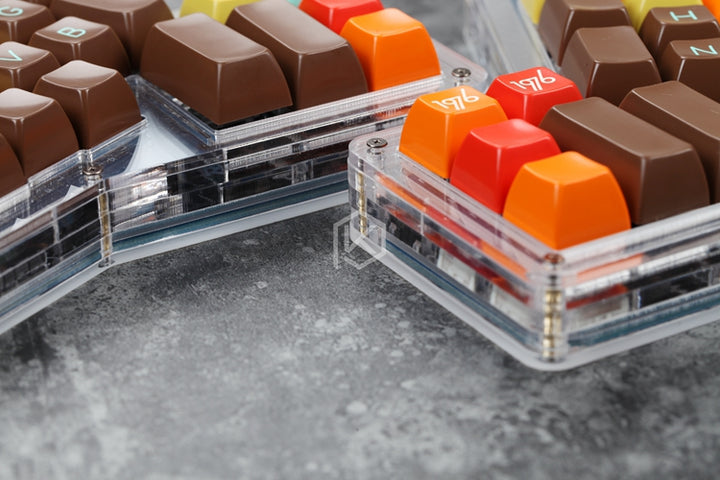 ergodone Layered Acrylic Case custom keyboard ergo case Ergonomic Keyb ...