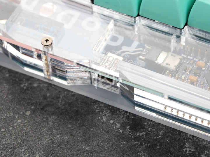 ergodone Layered Acrylic Case custom keyboard ergo case Ergonomic Keyb ...
