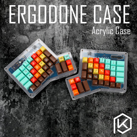 ergodone Layered Acrylic Case custom keyboard ergo case Ergonomic Keyb ...