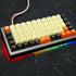 Anodized Aluminium Case For JJ50 50% Custom Keyboard the tempered glas ...