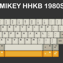 Domikey hhkb abs doubleshot keycap set 1980s 80s for topre stem yellow ...