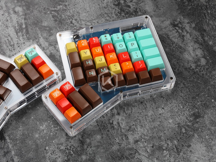 ergodone Layered Acrylic Case custom keyboard ergo case Ergonomic Keyb ...
