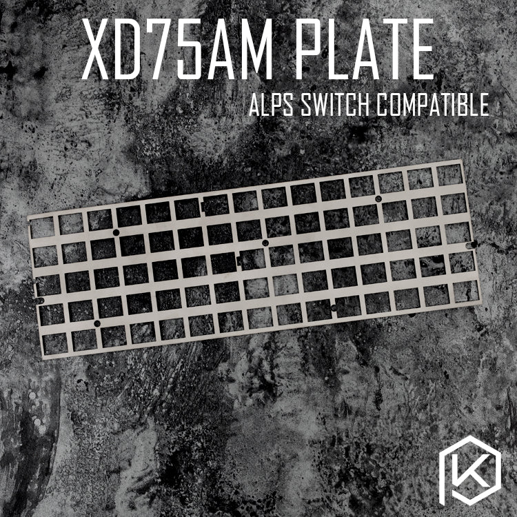 alps stainless steel plate for xd75am xd75 60% custom keyboard Mechani ...