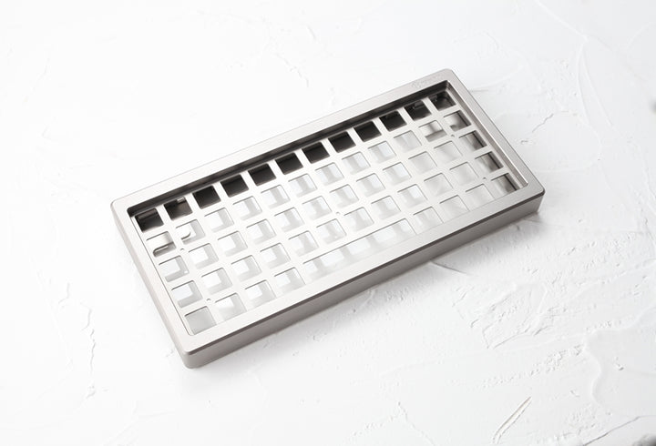 Anodized Aluminium Case For JJ50 50% Custom Keyboard the tempered glas ...