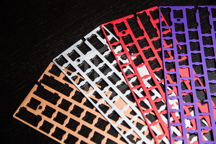 60% Aluminum Mechanical Keyboard Plate support Gh60 poker1/2/3 silver ...