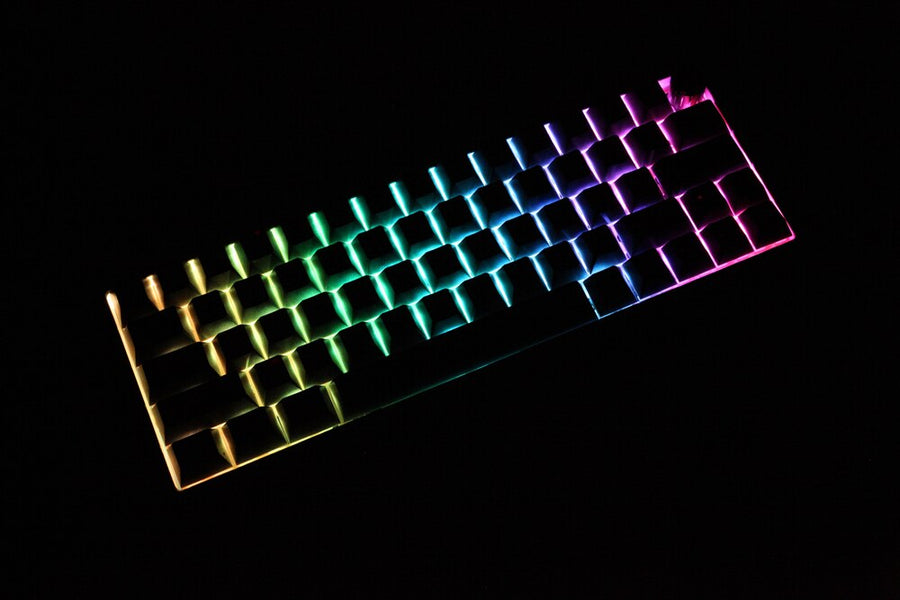 bm60ec bm60 EC rgb 60% gh60 hot swappable Custom Mechanical Keyboard P ...