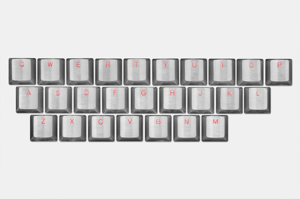 teamwolf stainless steel MX Keycap silver color metal keycap for mecha ...