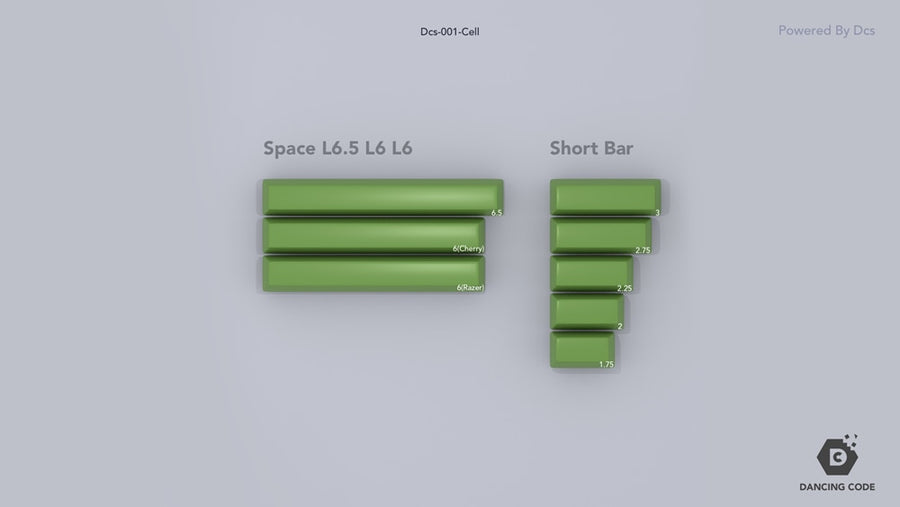Domikey SA abs doubleshot keycap set Cell SA for mx stem keyboard poke ...