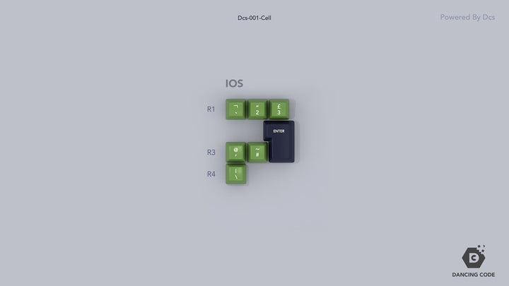 Domikey SA abs doubleshot keycap set Cell SA for mx stem keyboard poke ...