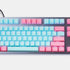 taihao pbt double shot Backlit oem profile keycaps Miami Cyan Magenta ...