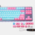 taihao pbt double shot Backlit oem profile keycaps Miami Cyan Magenta ...