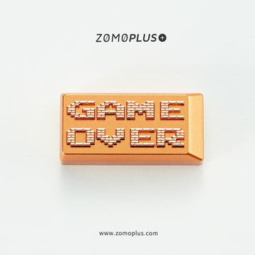 zomo game over Artisan Keycap CNC anodized aluminum backspace gold col ...