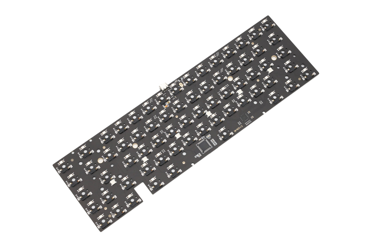 bm65rgb bm65 rgb 65% hot swappable Custom Mechanical Keyboard PCB prog ...