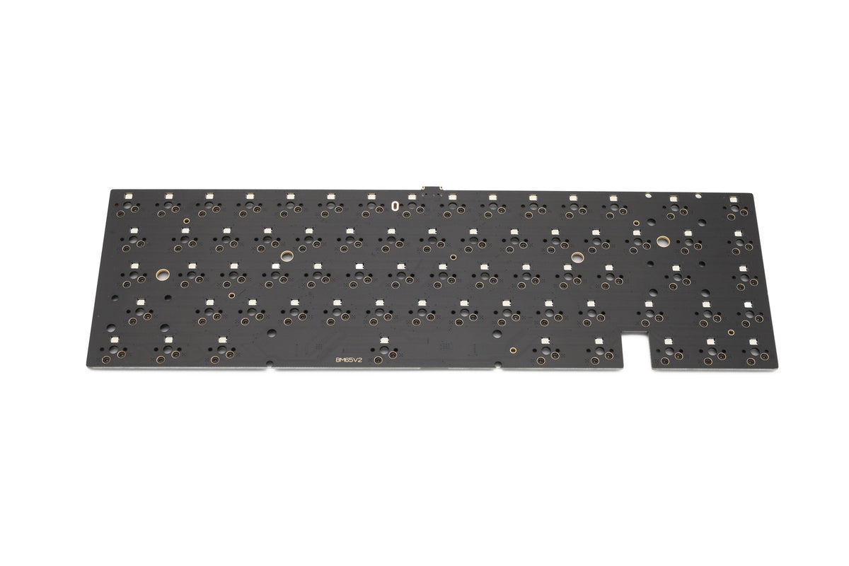 bm65rgb bm65 rgb 65% hot swappable Custom Mechanical Keyboard PCB prog ...
