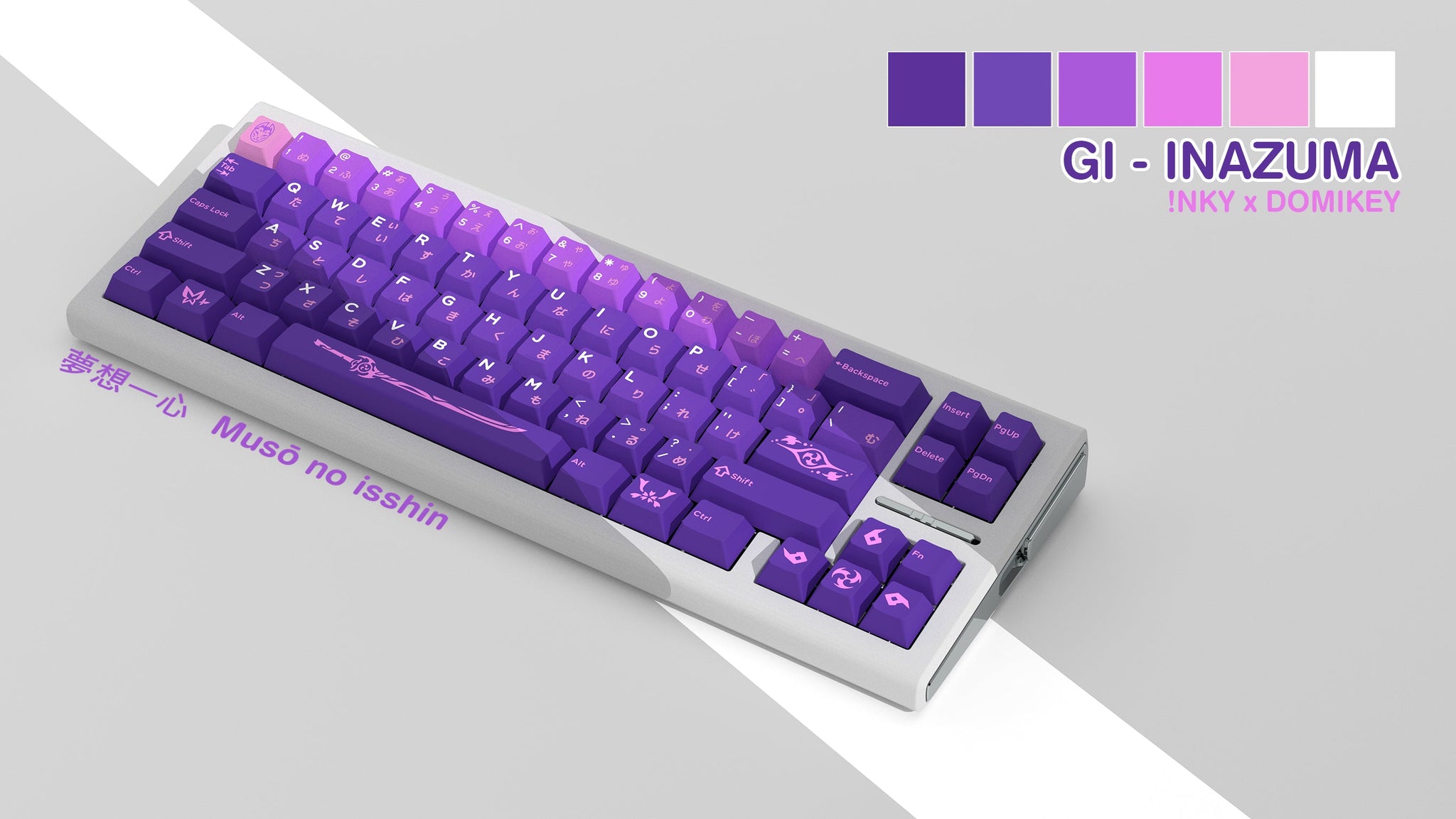 [GBEXTTRA] INKY STUDIO x Domikey INAZUMA THEME CHERRY PROFILE KEYCAPS ...