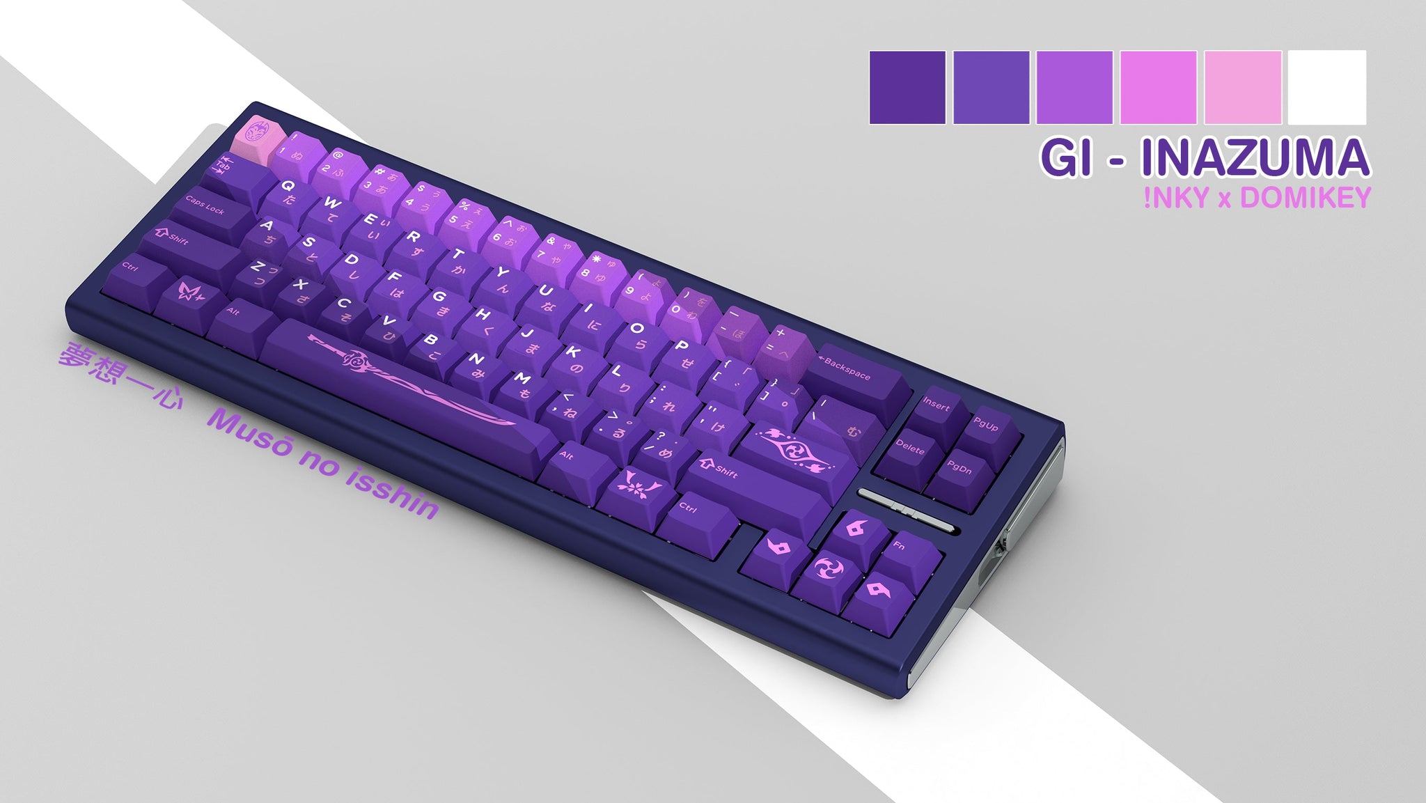 [GBEXTTRA] INKY STUDIO x Domikey INAZUMA THEME CHERRY PROFILE KEYCAPS ...