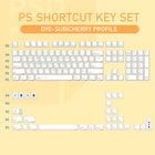 LOOP PS Shortcut Key Hotkey Set Cherry profile Dye Sub Keycap Set thic ...