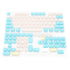 XDA V2 profile Dye Sub Keycap Set thick PBT Spring Birds for keyboard ...