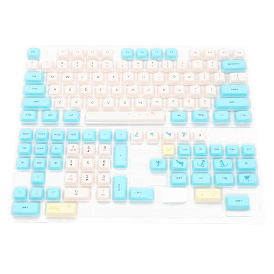 XDA V2 profile Dye Sub Keycap Set thick PBT Spring Birds for keyboard ...