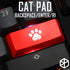 Novelty Shine Through Keycaps ABS Etched, Shine-Through cat pad black ...