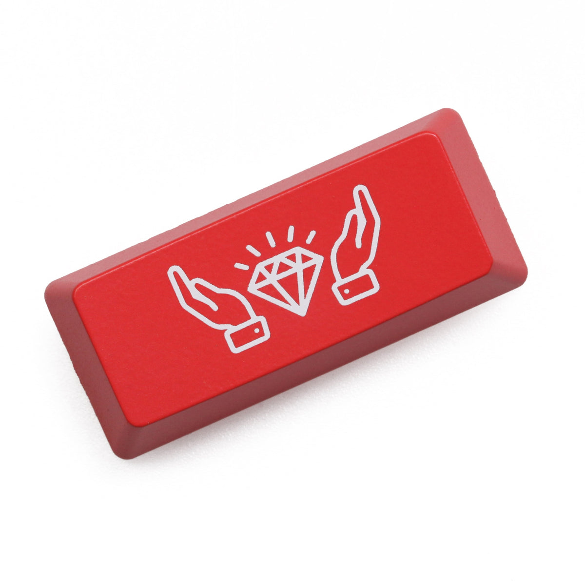 Novelty Shine Through Keycaps ABS Etched WSB concept stock black red f ...