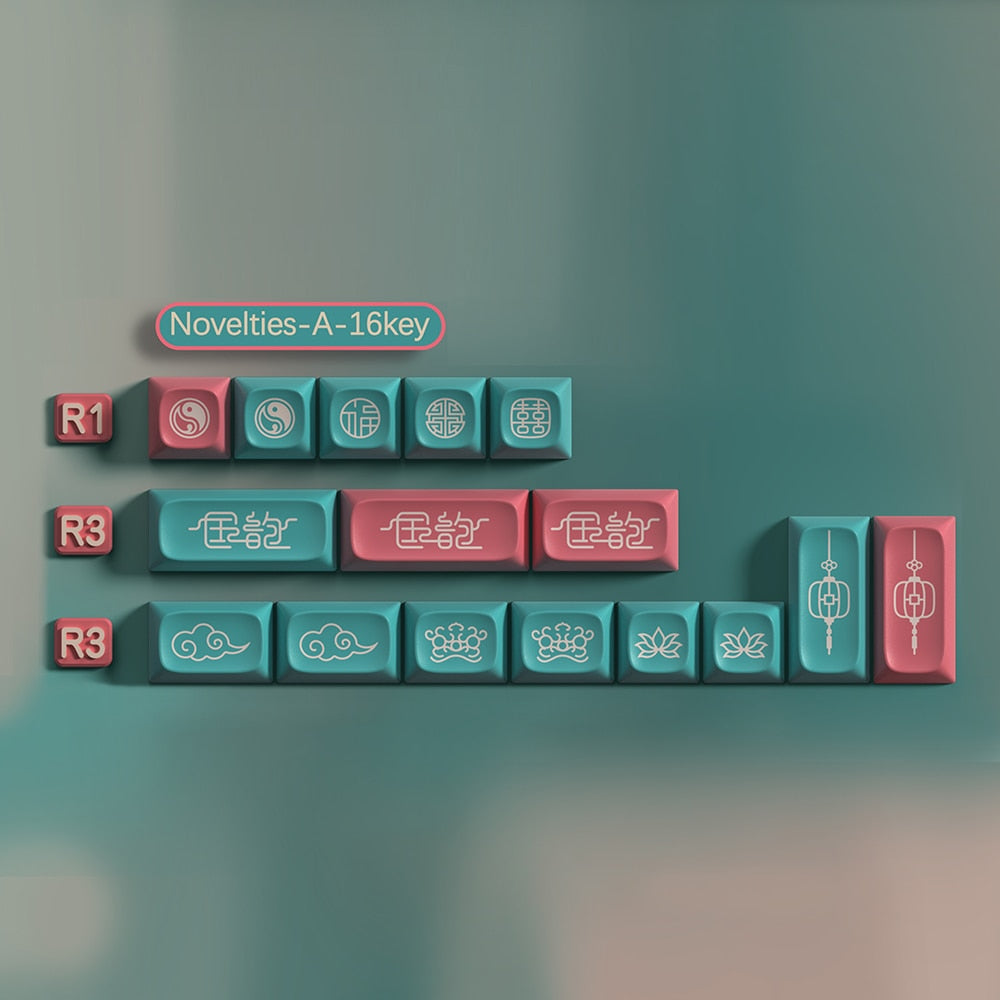 PGA ABS Elegant Sound Doubleshot Keycap Set PGA Profile for MX Keyboar ...