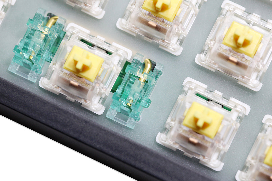 Everglide Panda V3 Transparent Plate Mounted Stabilizer Gold Plated Wi ...