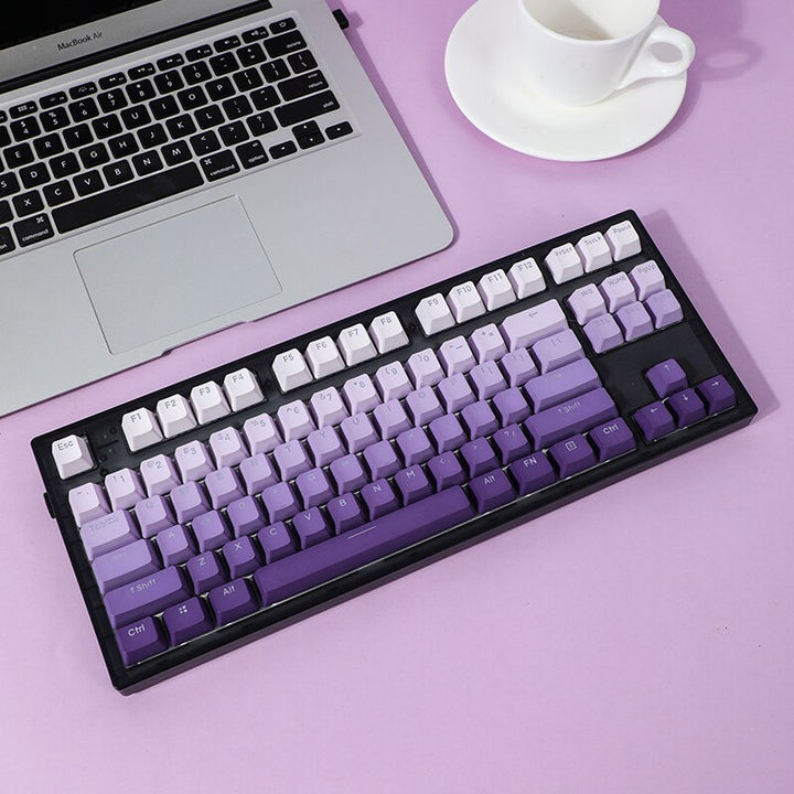 Secret Fragrance Purple Gradient Keycap Dip Dye Doubleshots PBT for ke ...